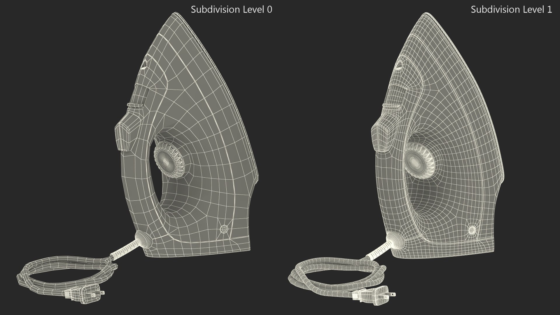 Steam Iron Red 3D - TurboSquid 2061247