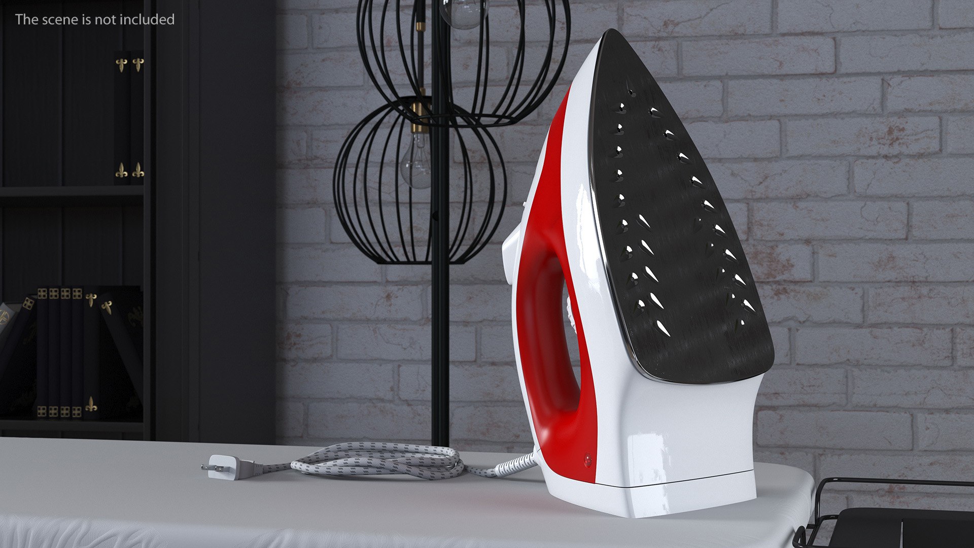 Steam Iron Red 3D - TurboSquid 2061247