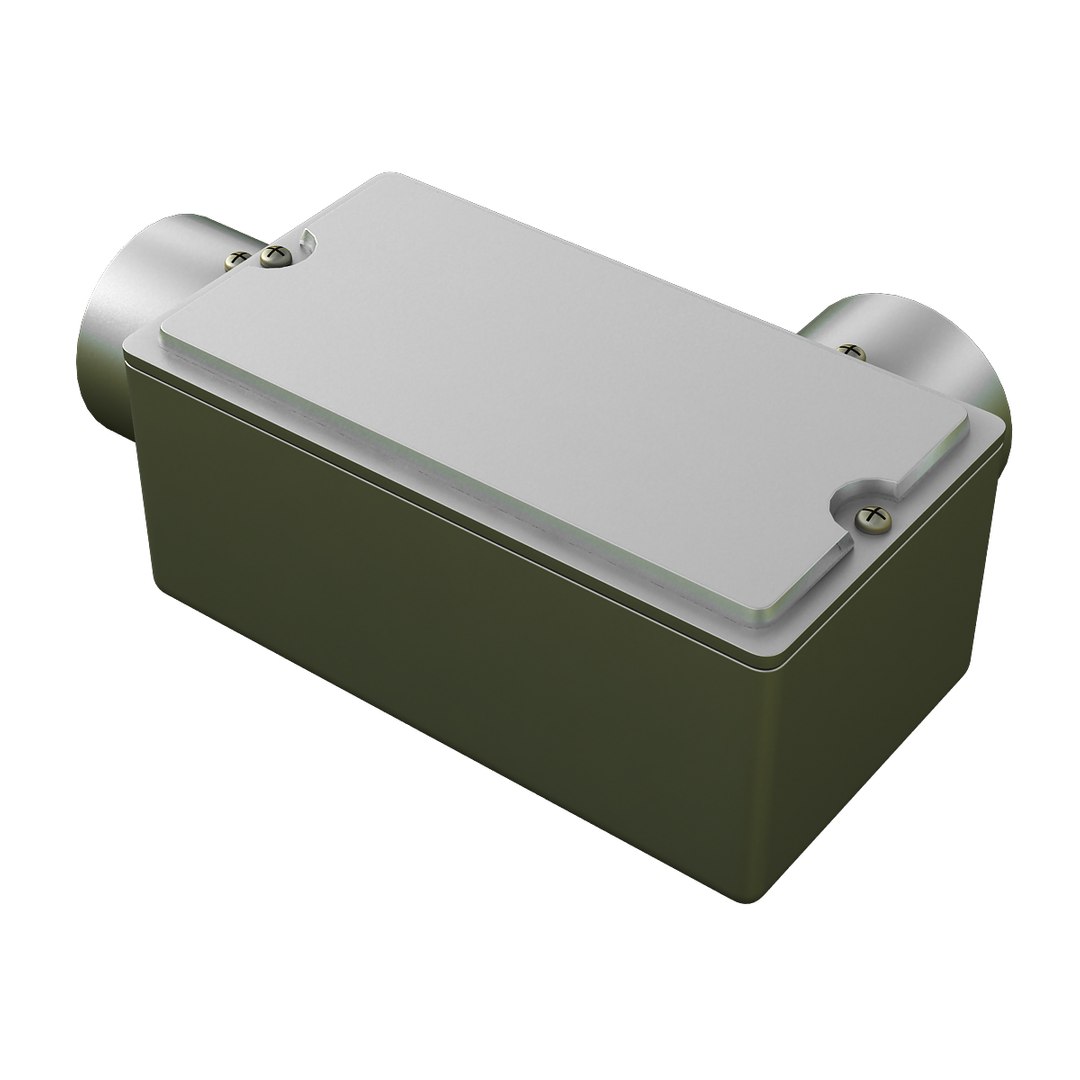 3d model of small electrical junction box