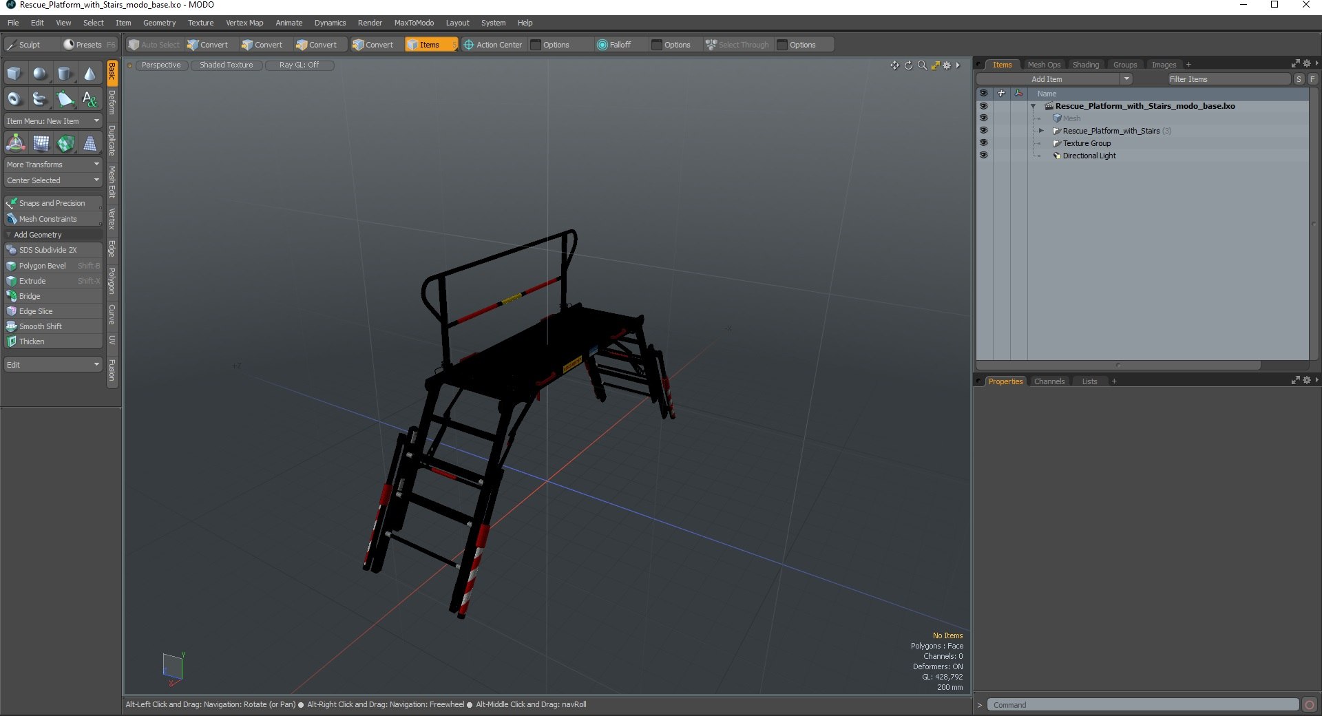 3D Rescue Platform With Stairs - TurboSquid 2211480