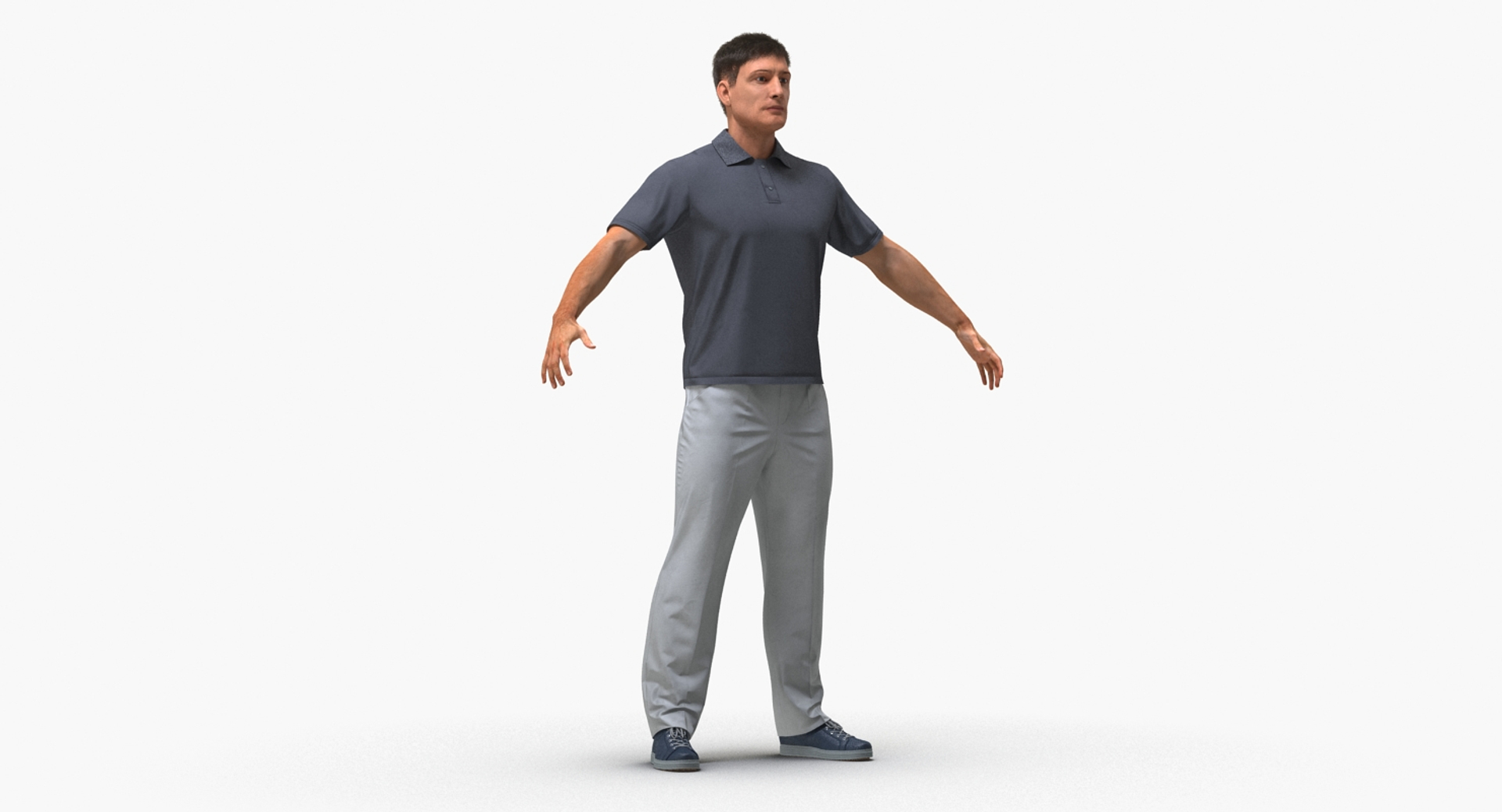 Man Casual Style Fur 3D Model - TurboSquid 1212122