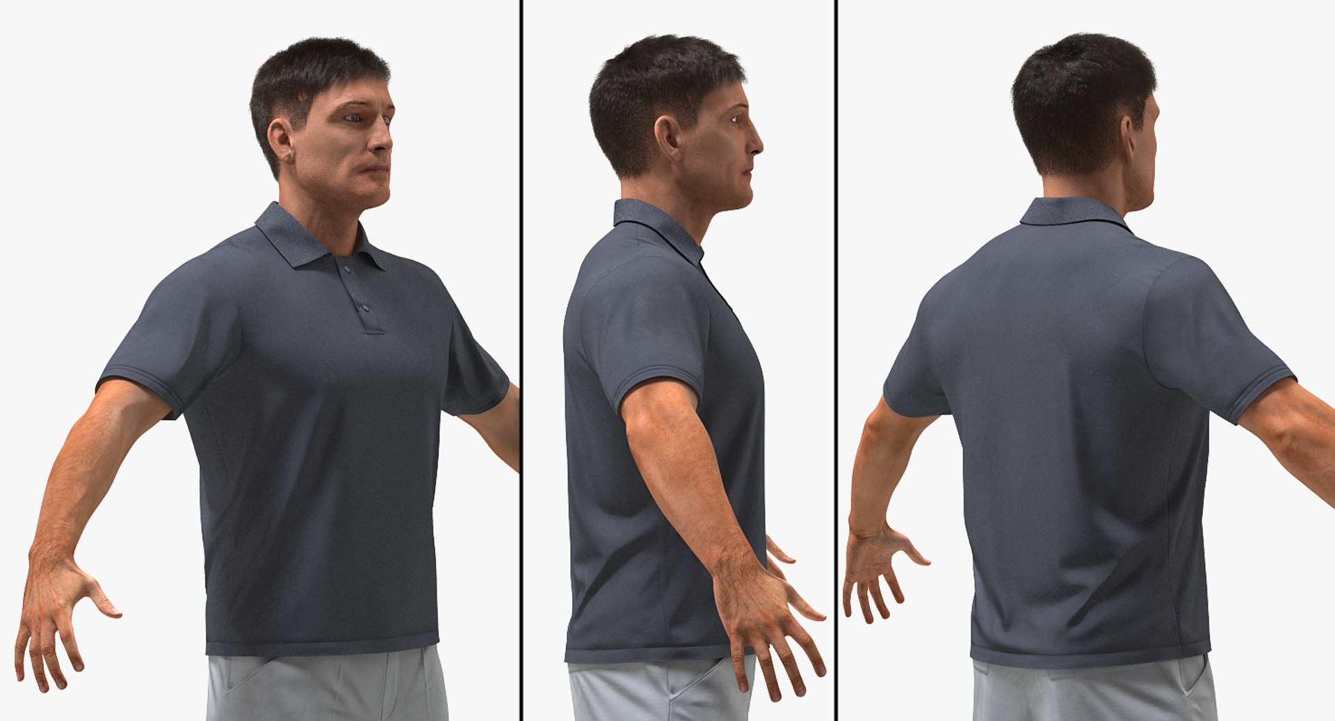 Man Casual Style Fur 3D Model - TurboSquid 1212122