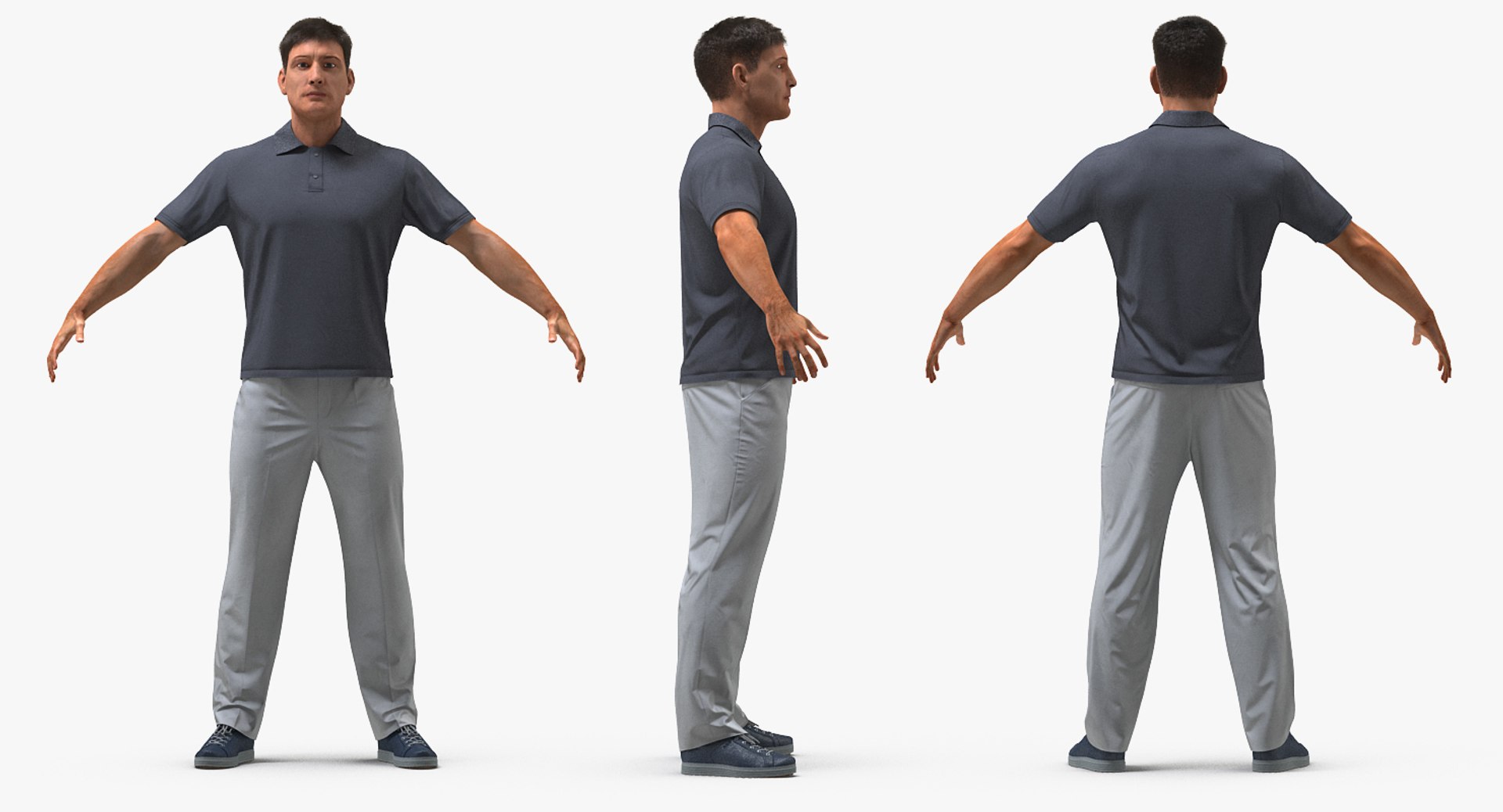 Man Casual Style Fur 3D Model - TurboSquid 1212122