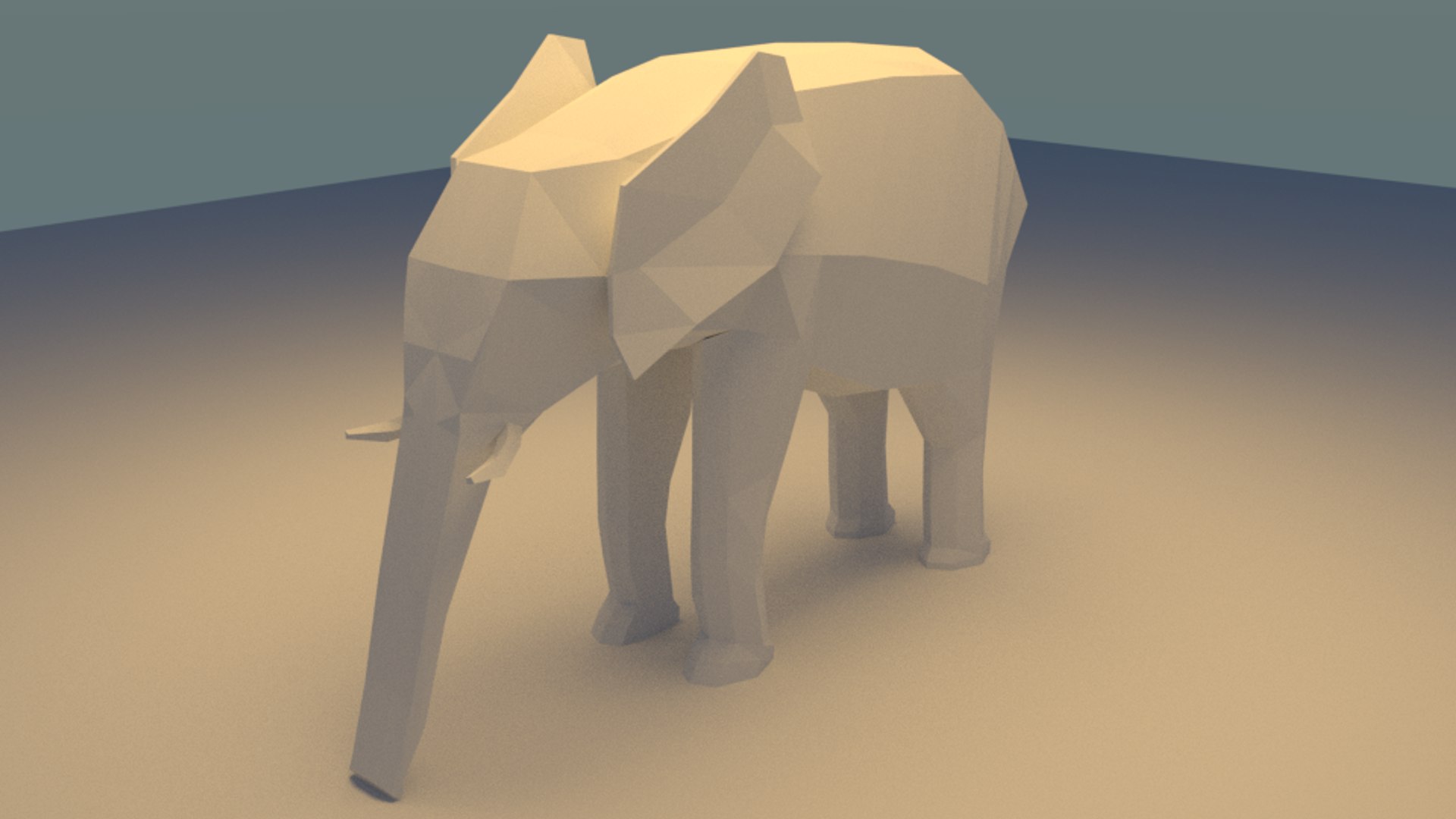 Elephant Blender 3d Model