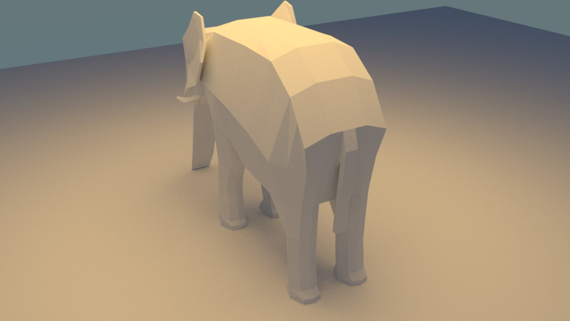 Elephant Blender 3d Model