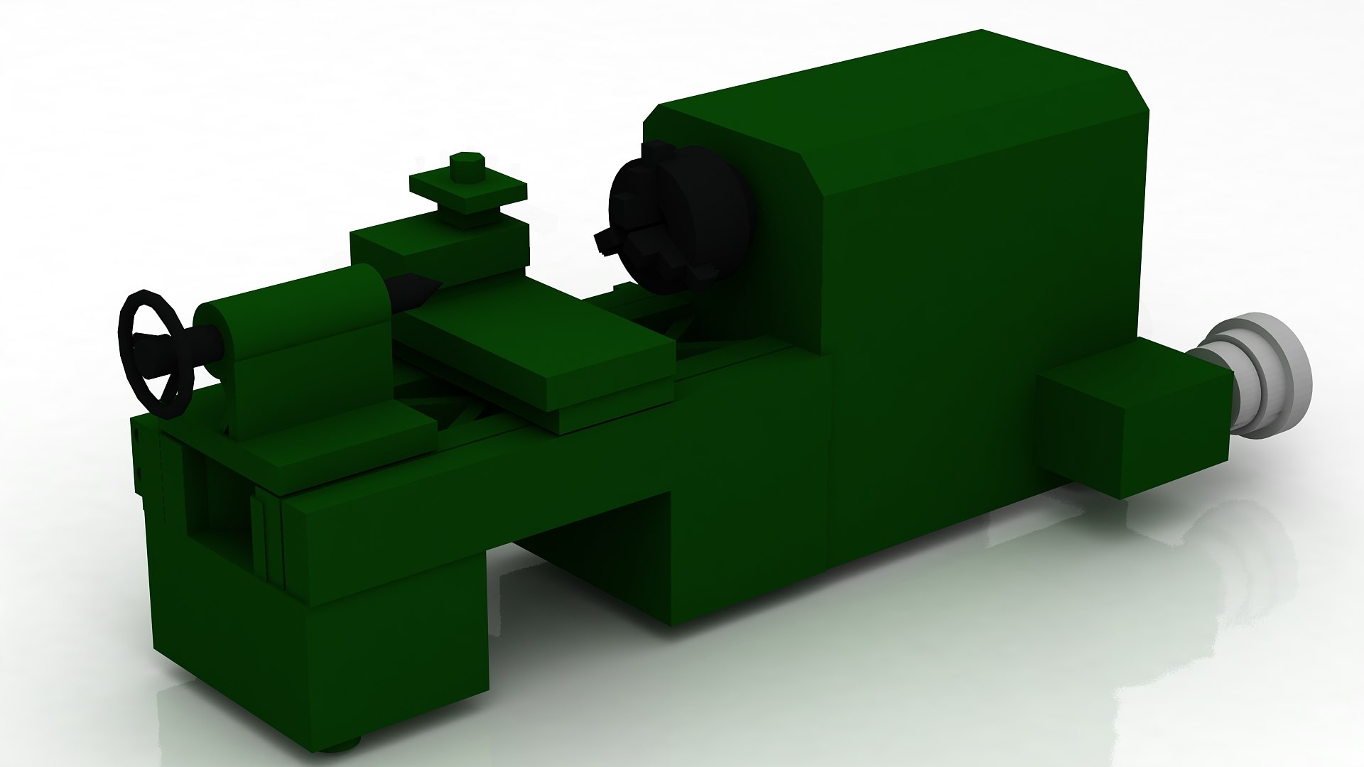 3D Lathe machine model - TurboSquid 1911829