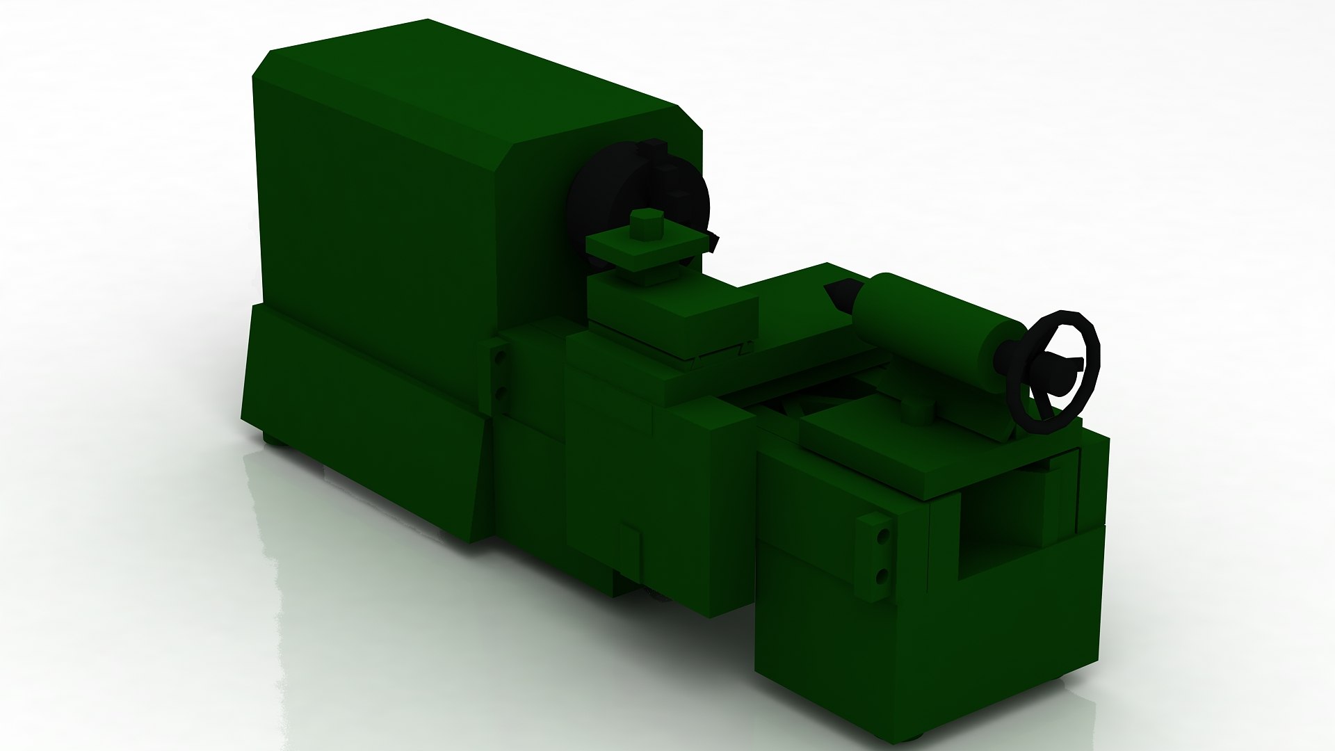 3D Lathe machine model - TurboSquid 1911829