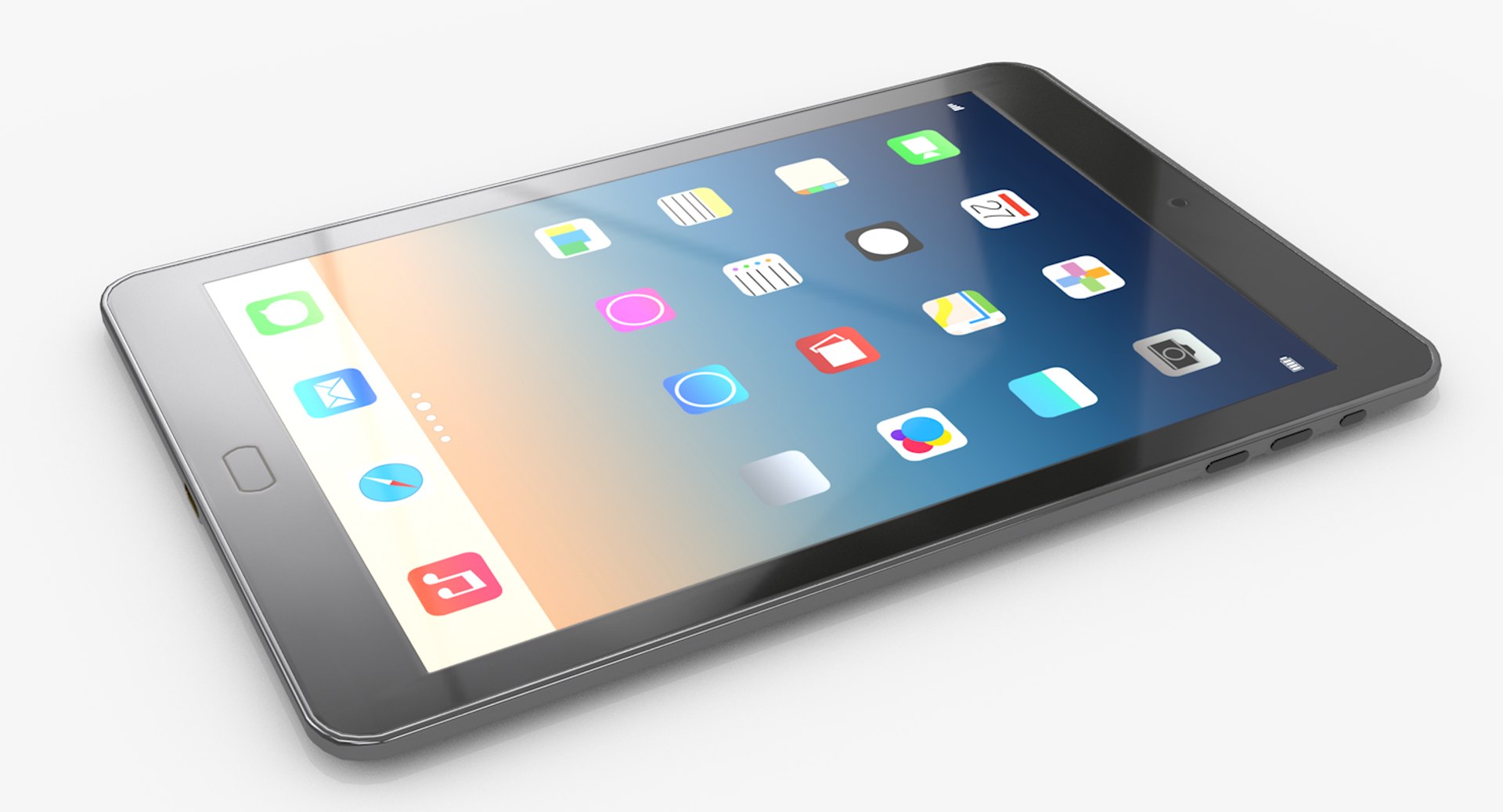 tablet mini generic 3d model