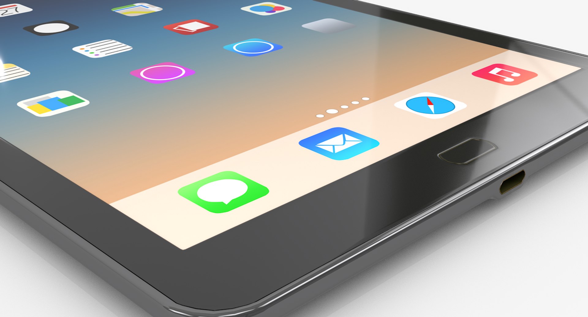 tablet mini generic 3d model