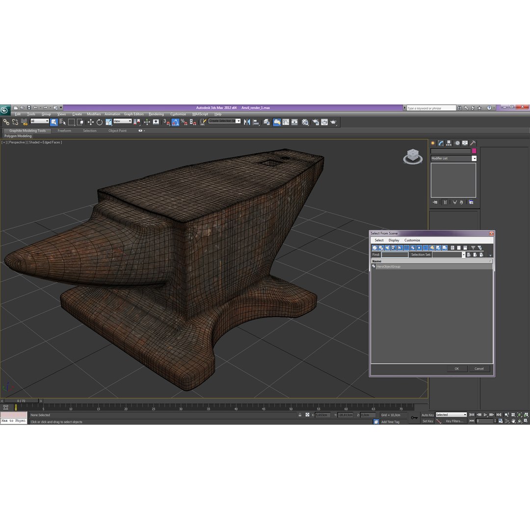 3d model of anvil