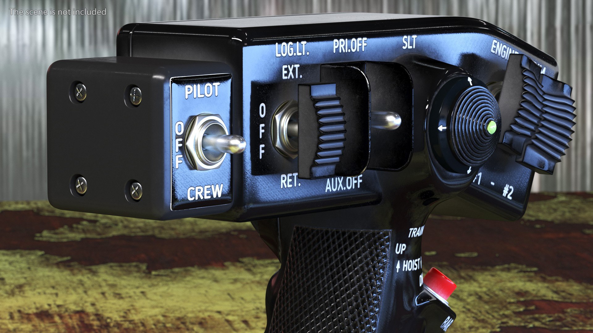 Helicopter Flight Control Sticks Collection 3D Model - TurboSquid 2199579