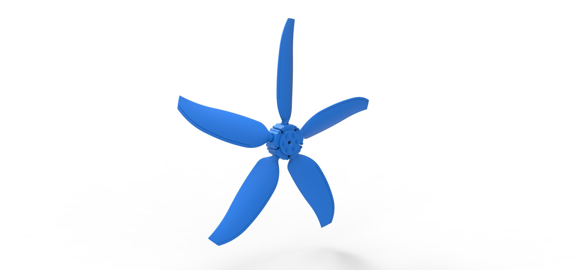 3D Model 5 Blade Propeller Of Drag Racing Airboat Scale 1 To 25 ...