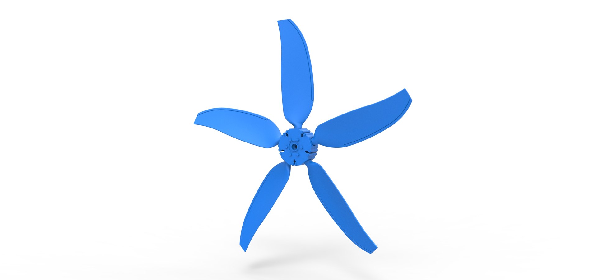 3D Model 5 Blade Propeller Of Drag Racing Airboat Scale 1 To 25 ...