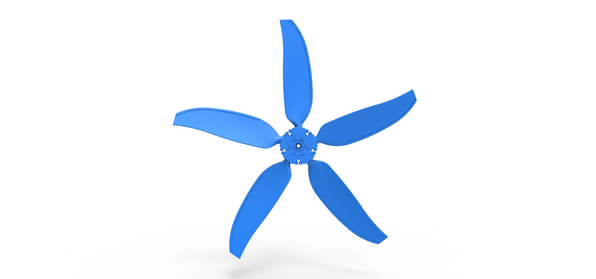 3D Model 5 Blade Propeller Of Drag Racing Airboat Scale 1 To 25 ...