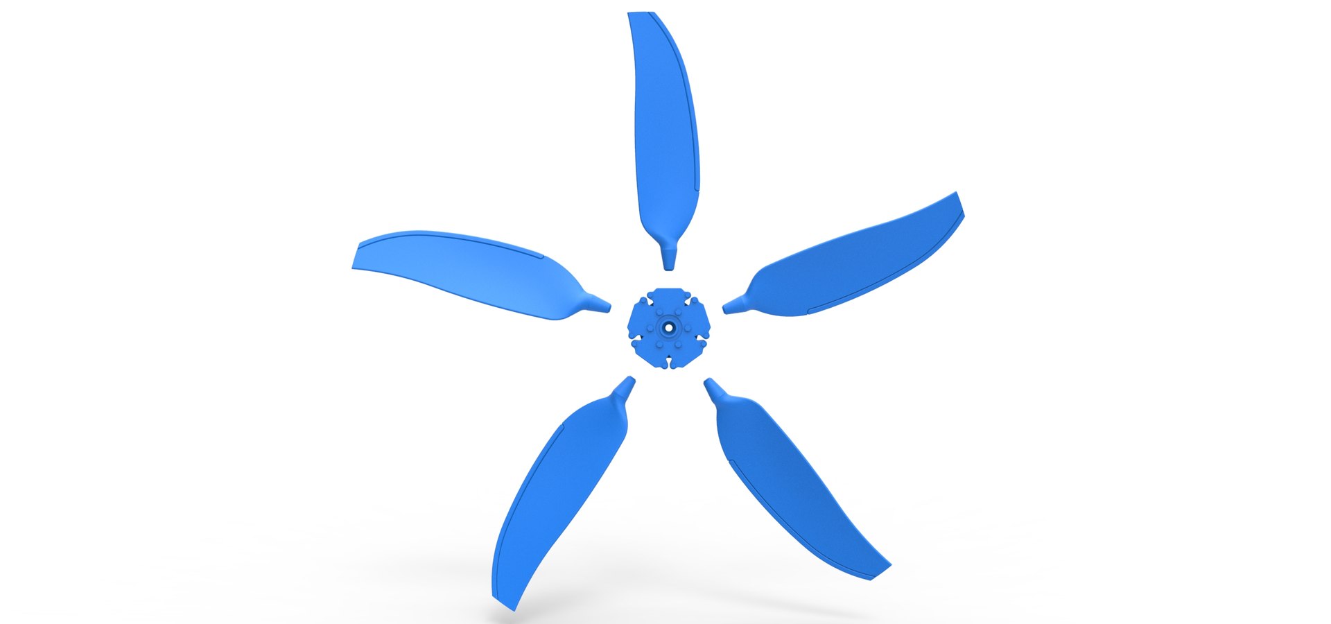 3D Model 5 Blade Propeller Of Drag Racing Airboat Scale 1 To 25 ...