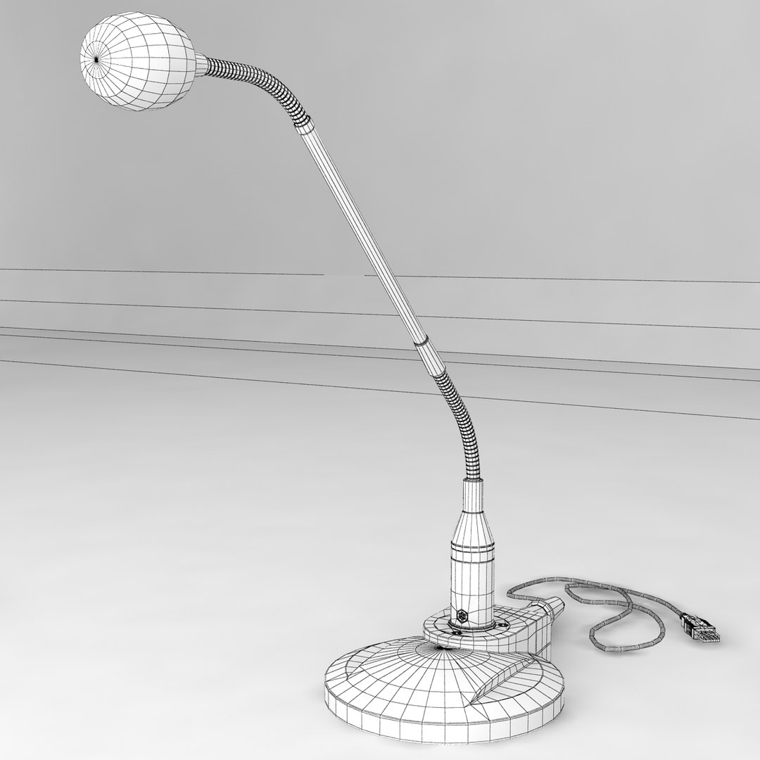 3d Microphone Peripherals Model