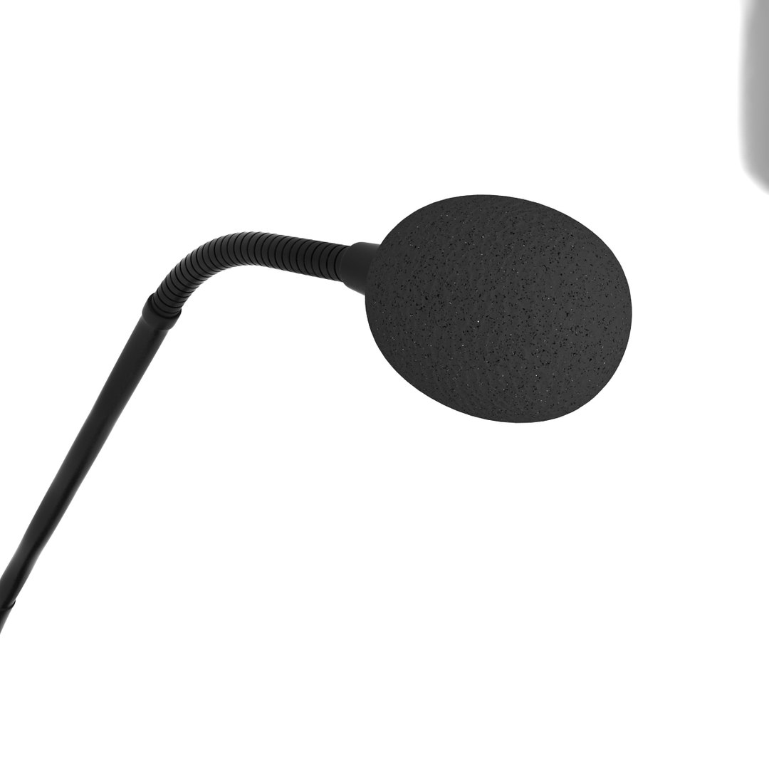 3d Microphone Peripherals Model