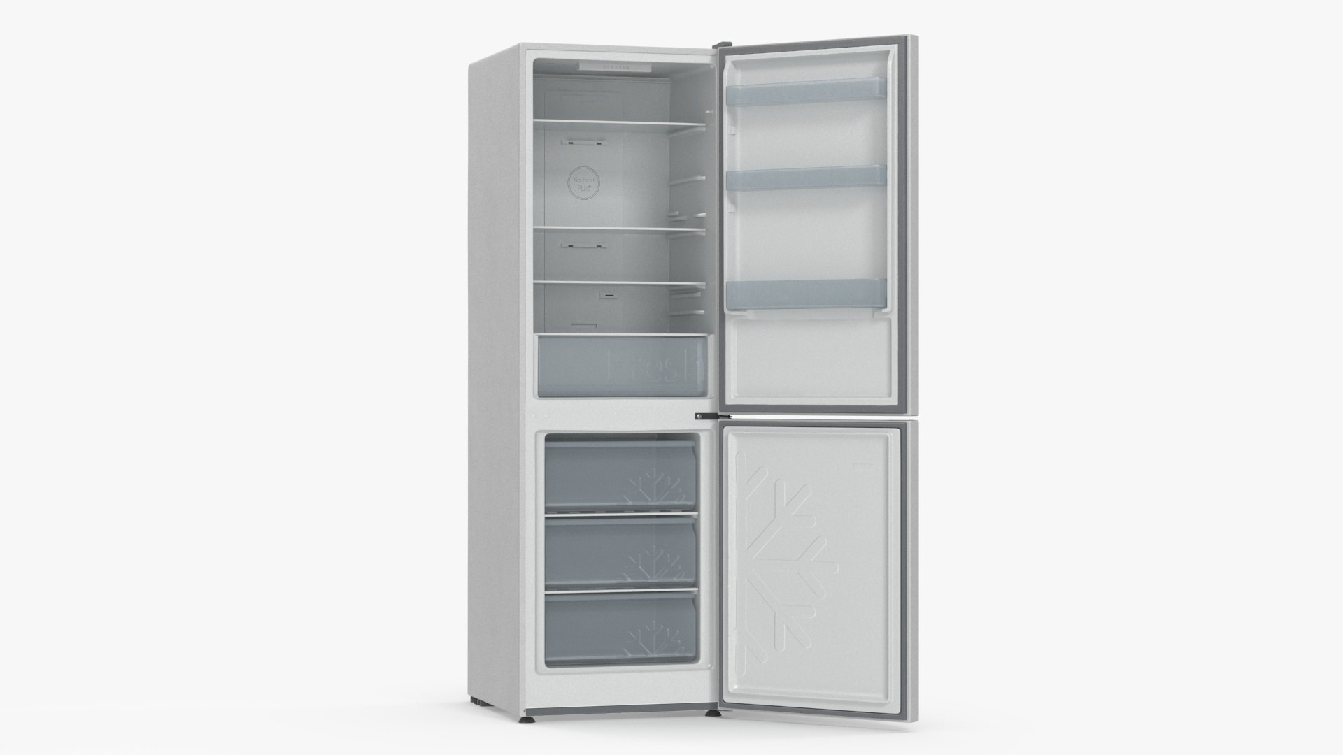 Fridge Candy CCRN 6180S Open Door White 3D Model - TurboSquid 2202065