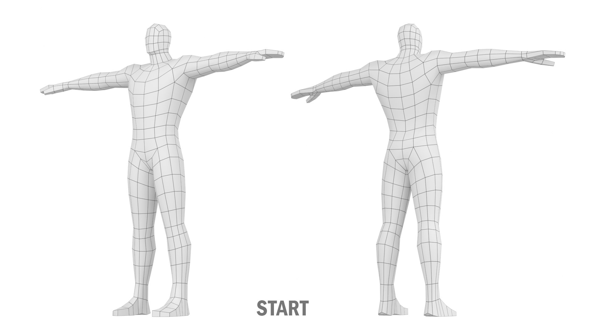 Hero Male in T-Pose Base Mesh 3D - TurboSquid 2132855