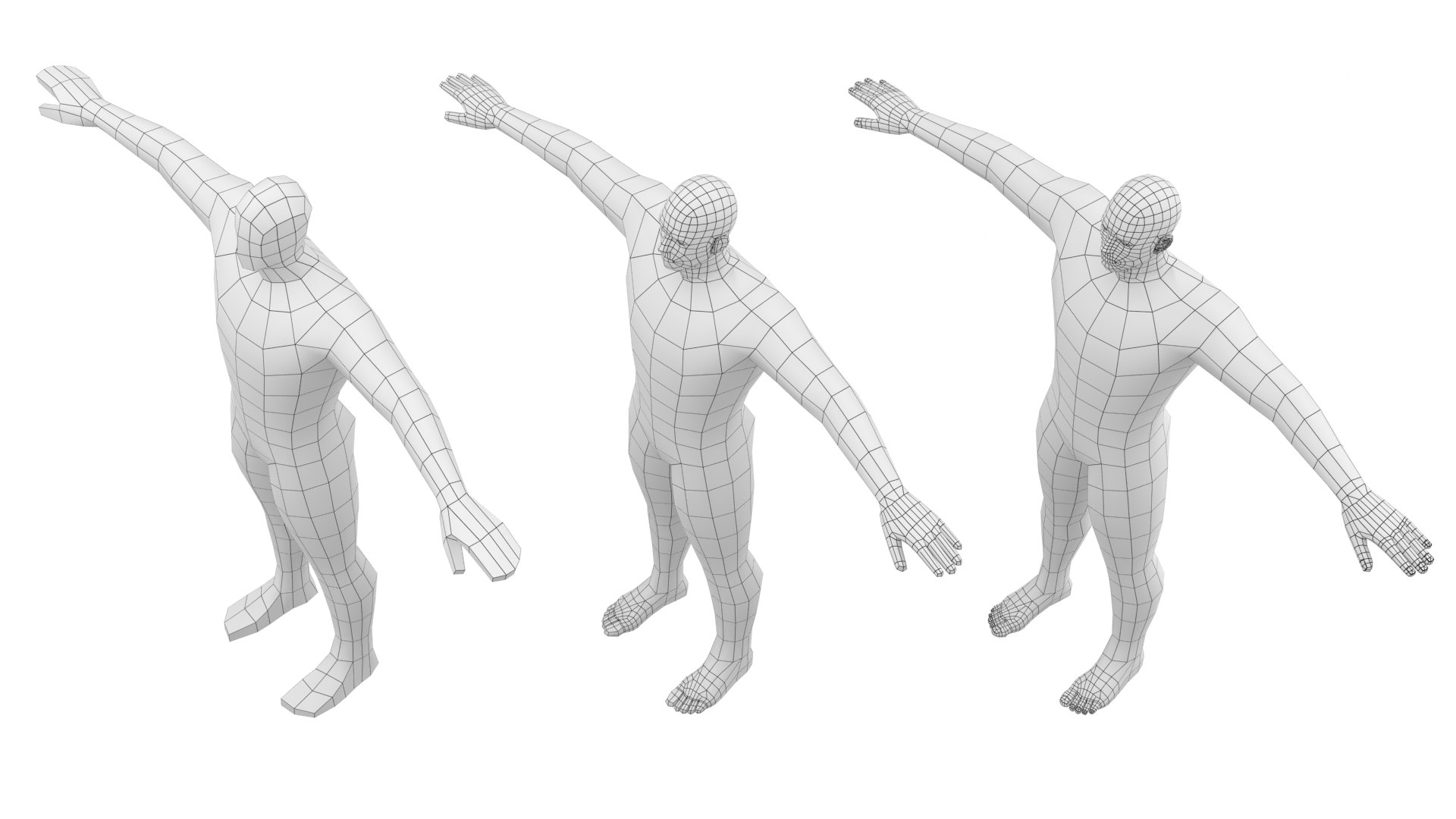 Hero Male in T-Pose Base Mesh 3D - TurboSquid 2132855