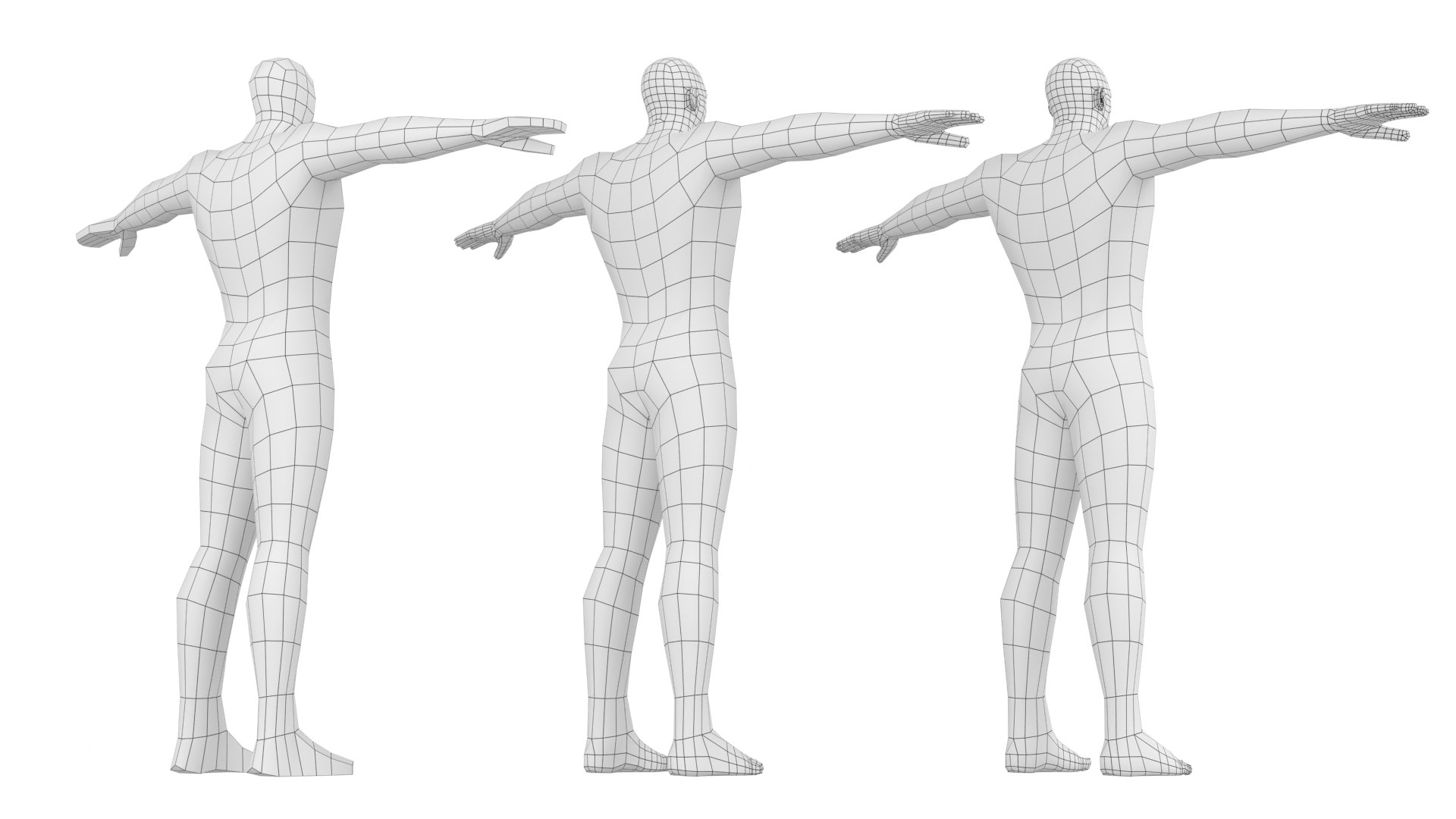 Hero Male in T-Pose Base Mesh 3D - TurboSquid 2132855