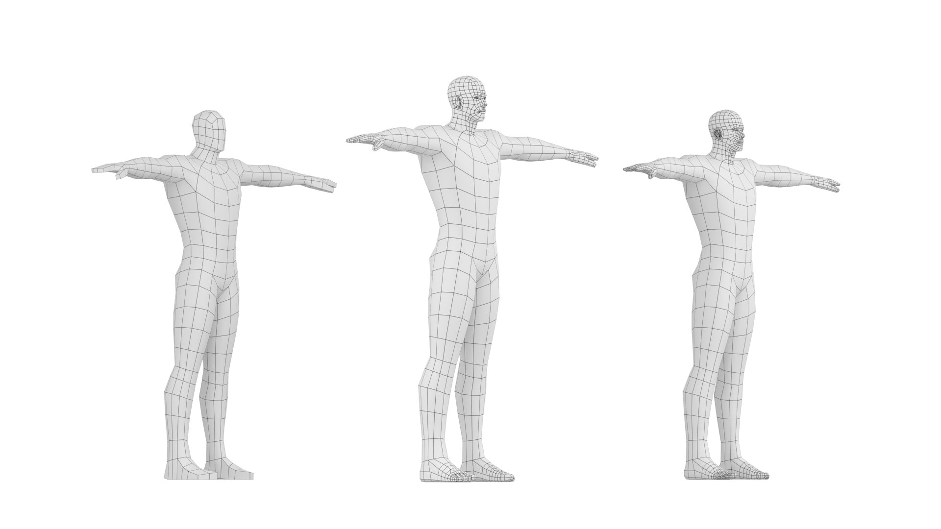 Hero Male in T-Pose Base Mesh 3D - TurboSquid 2132855