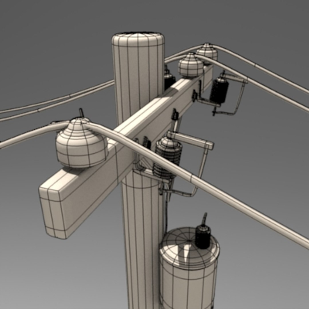 Power Line 3d Model