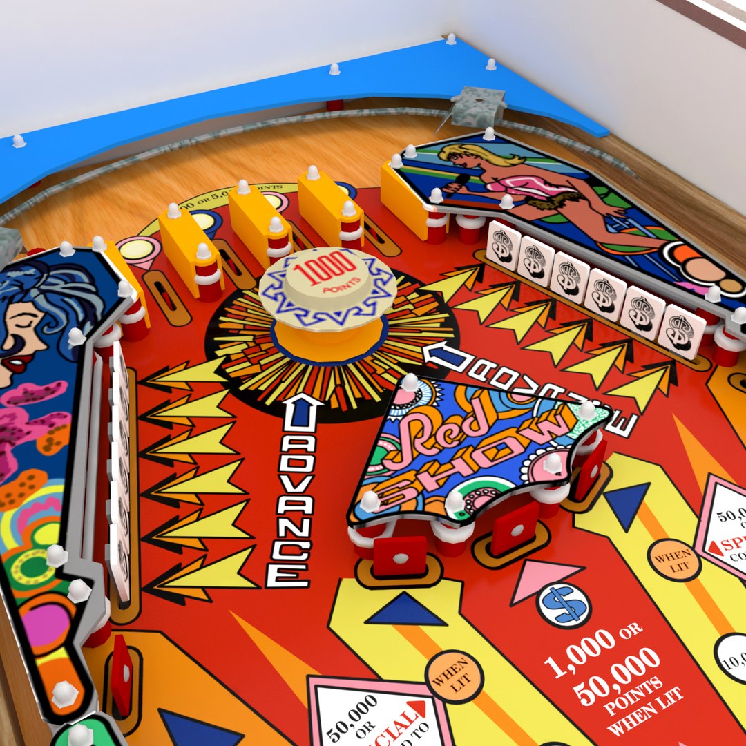 Red Pinball 3D Model - TurboSquid 1436998