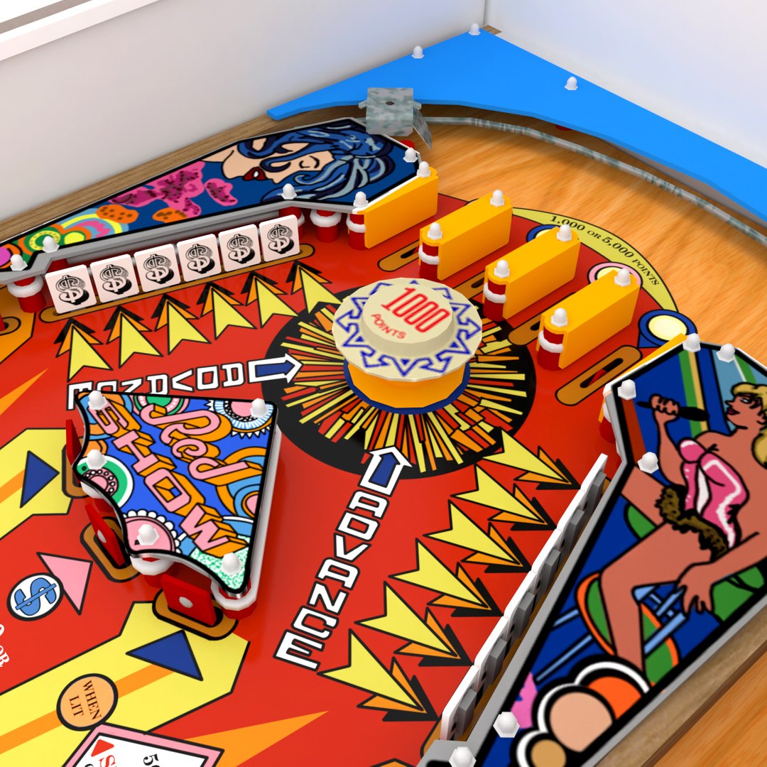 Red Pinball 3D Model - TurboSquid 1436998