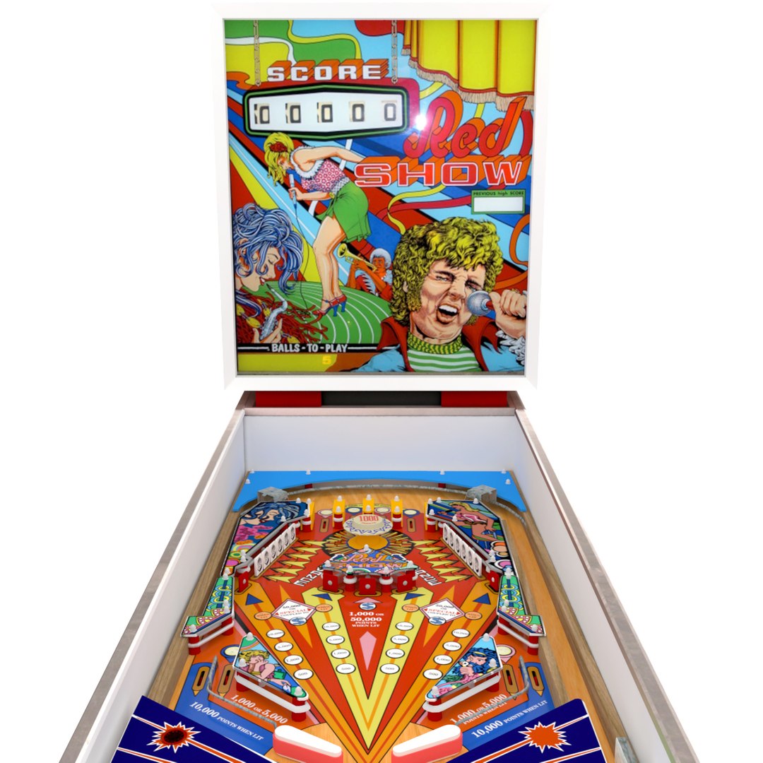 Red Pinball 3D Model - TurboSquid 1436998