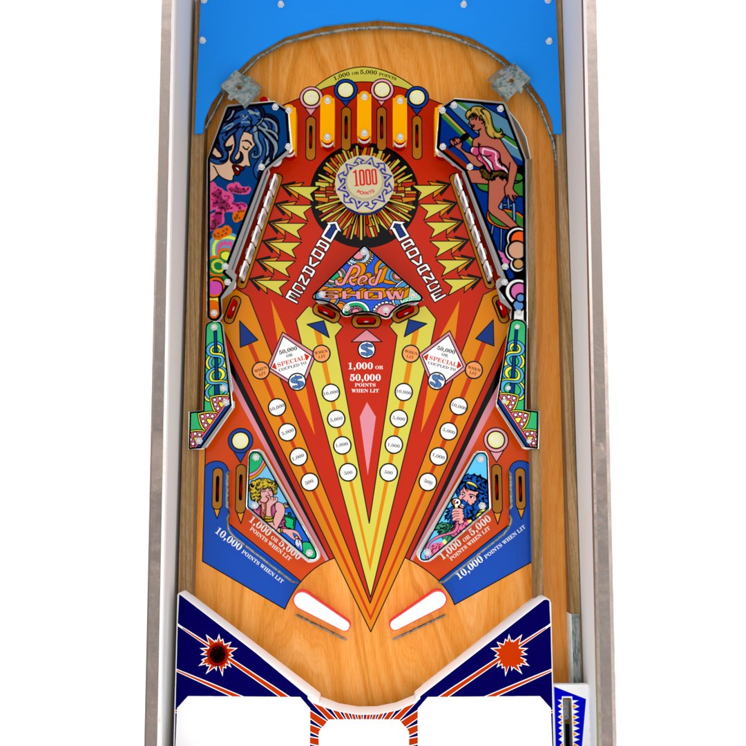 Red Pinball 3D Model - TurboSquid 1436998