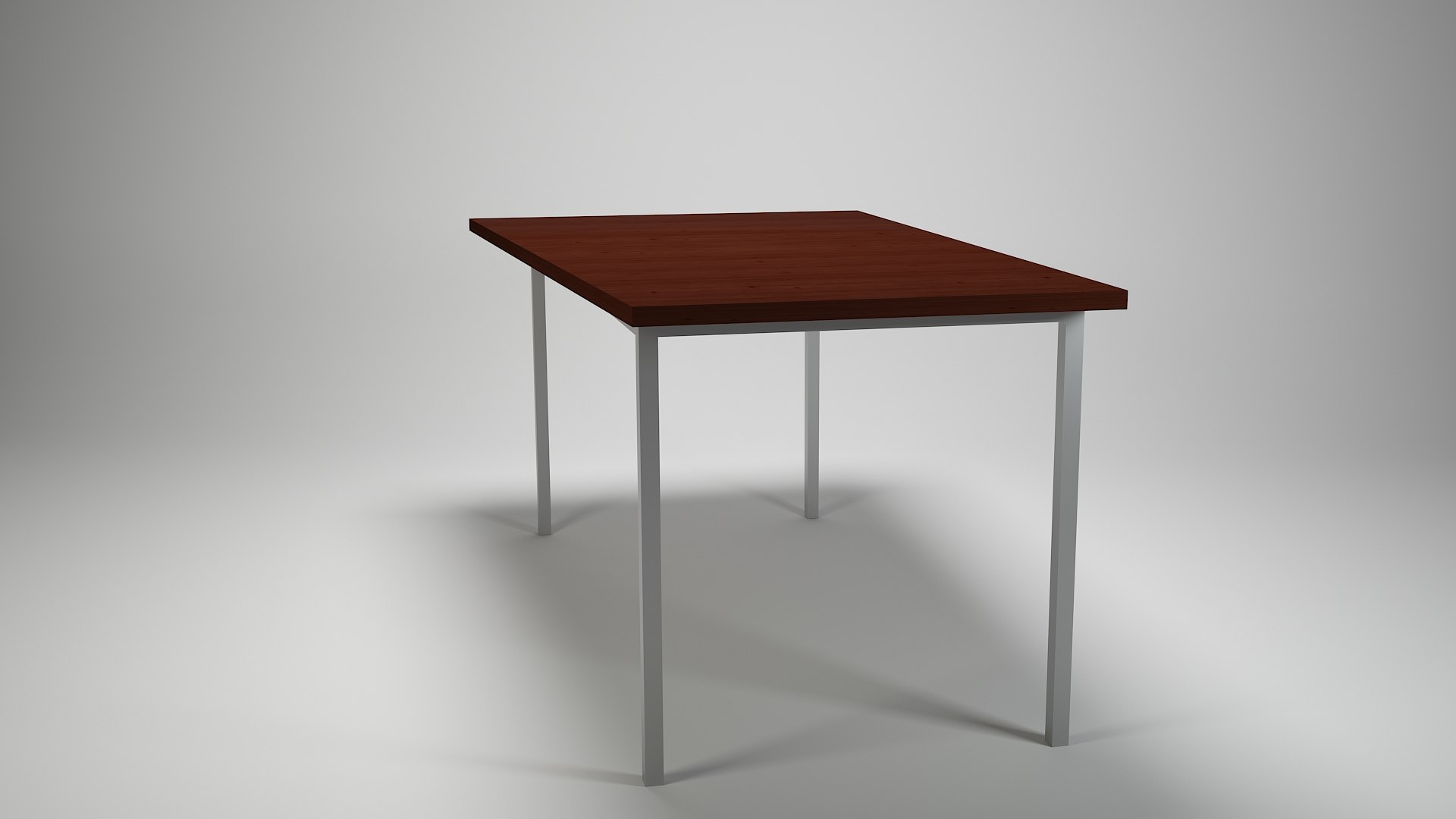 3D trapezoid table kitchen dining room - TurboSquid 1270095
