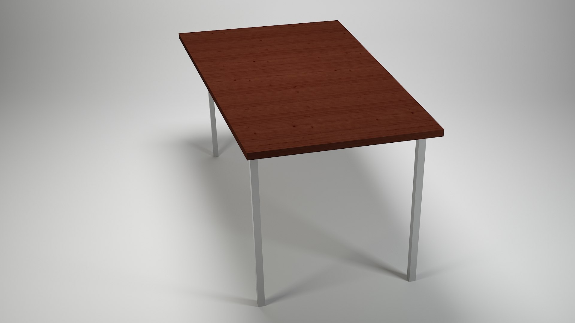 3D trapezoid table kitchen dining room - TurboSquid 1270095