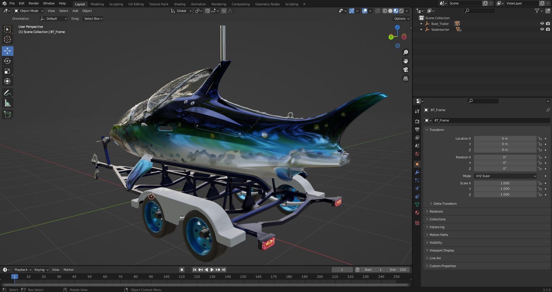 Seabreacher Shark 3D Model - TurboSquid 2216718