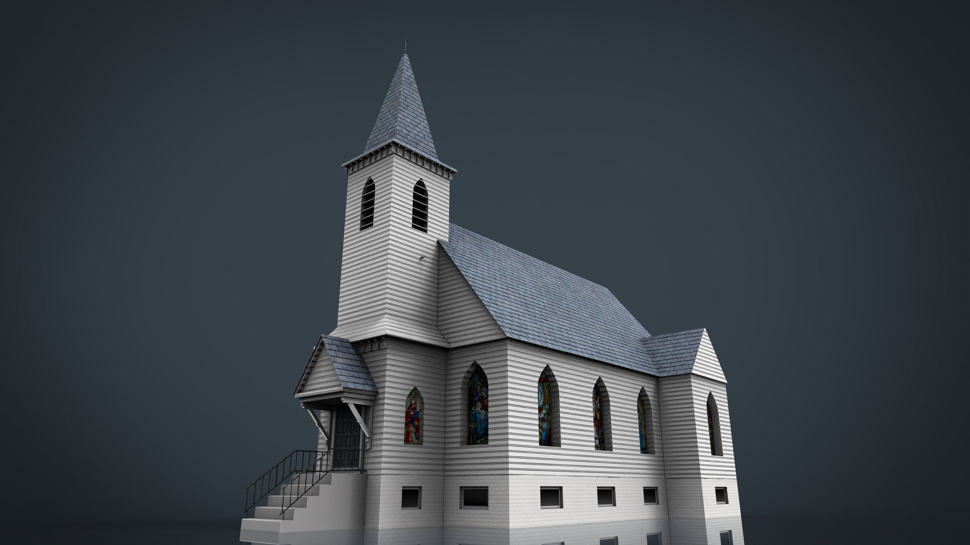 American Church Model - TurboSquid 1329433