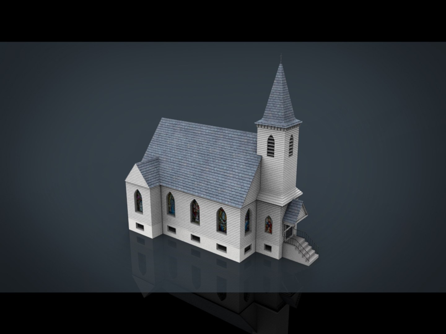 American Church Model - TurboSquid 1329433