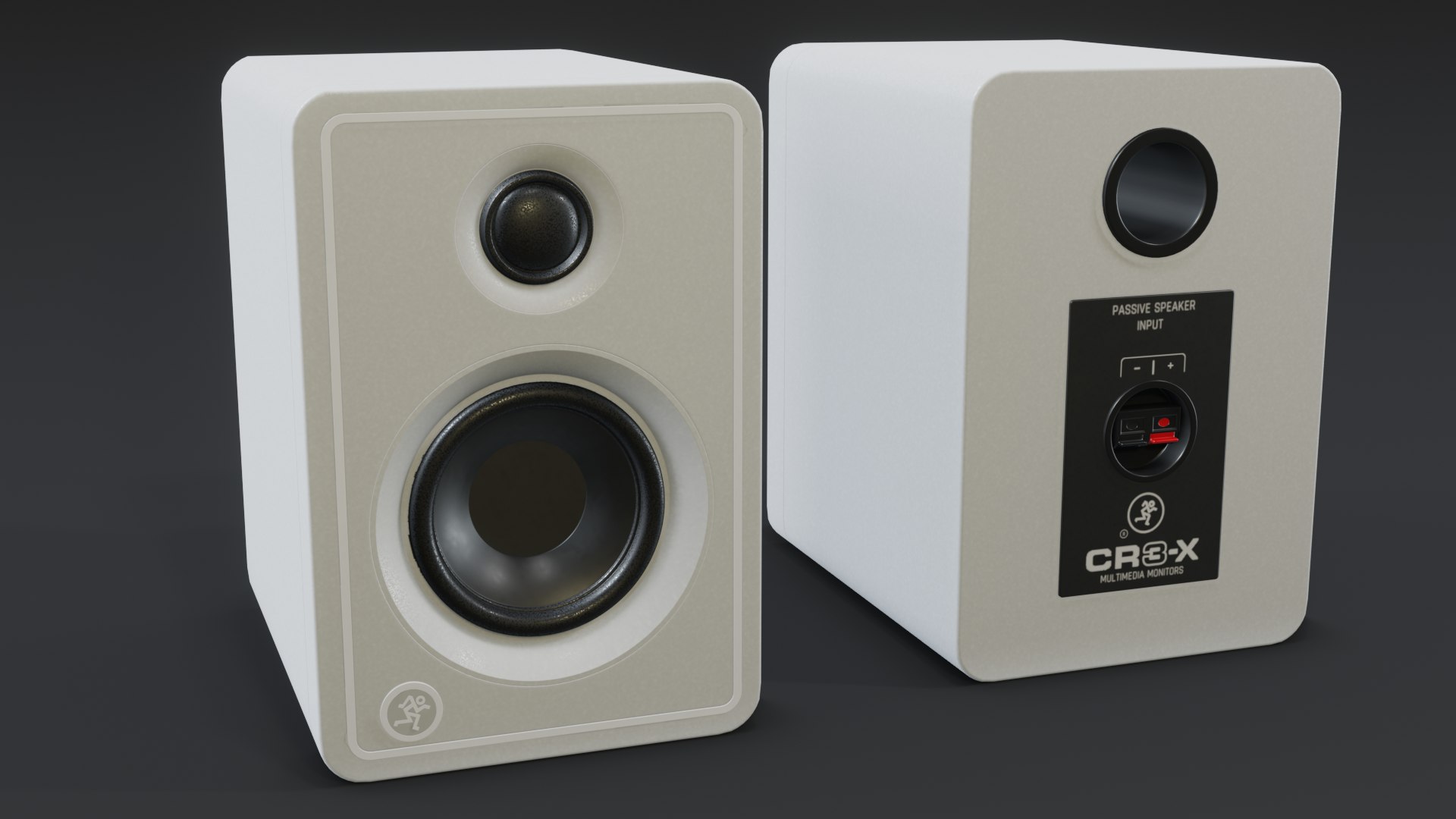 3D Studio Monitors Mackie CR3-X Active White - TurboSquid 1957608