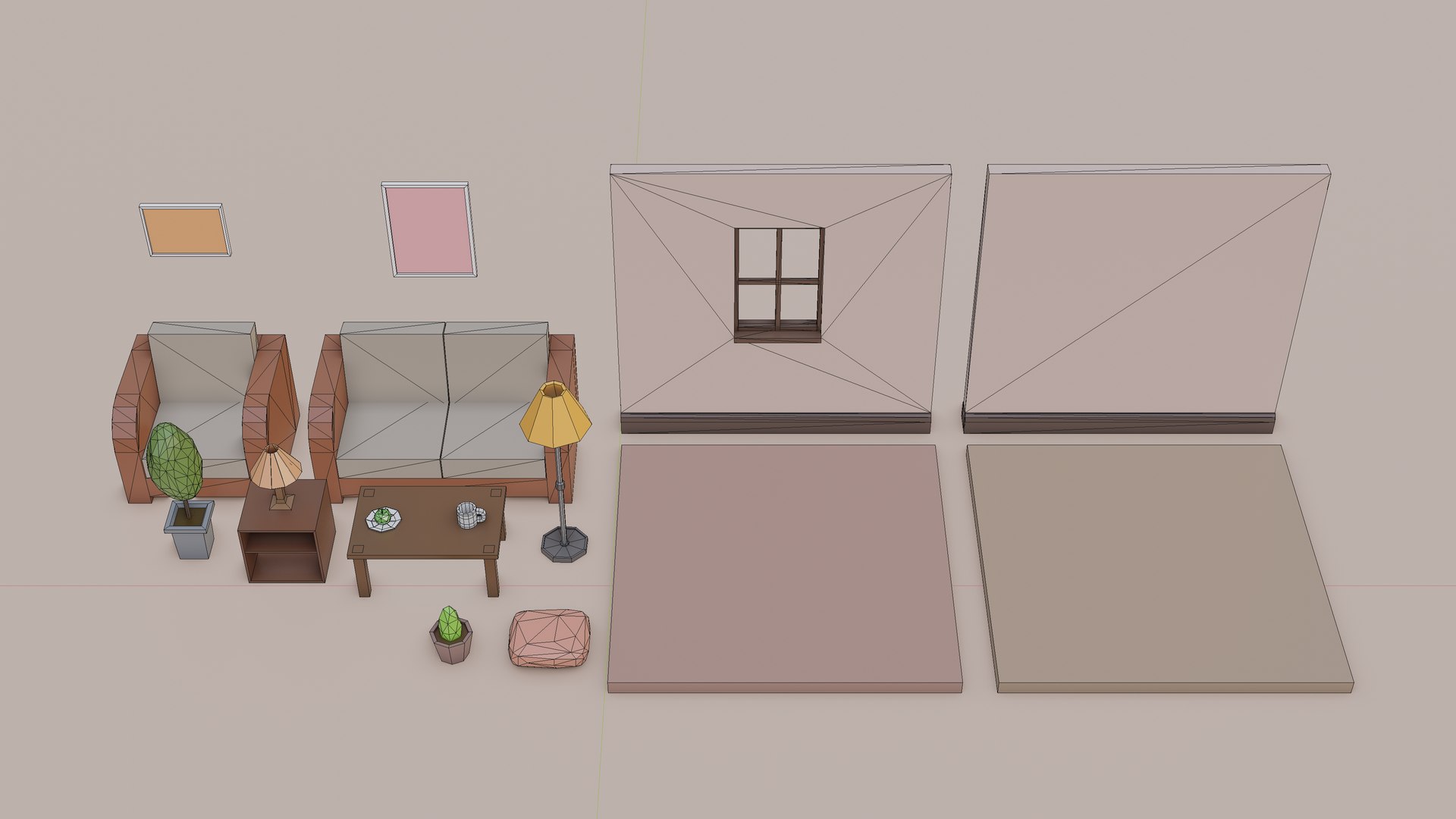 Free Assets Pack Modular Simple 3D Model - TurboSquid 1497202