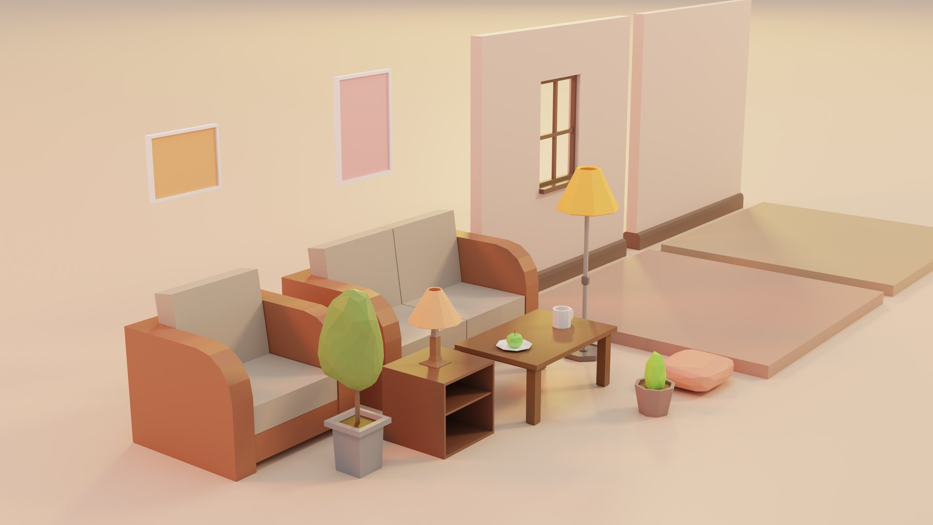 Free Assets Pack Modular Simple 3D Model - TurboSquid 1497202