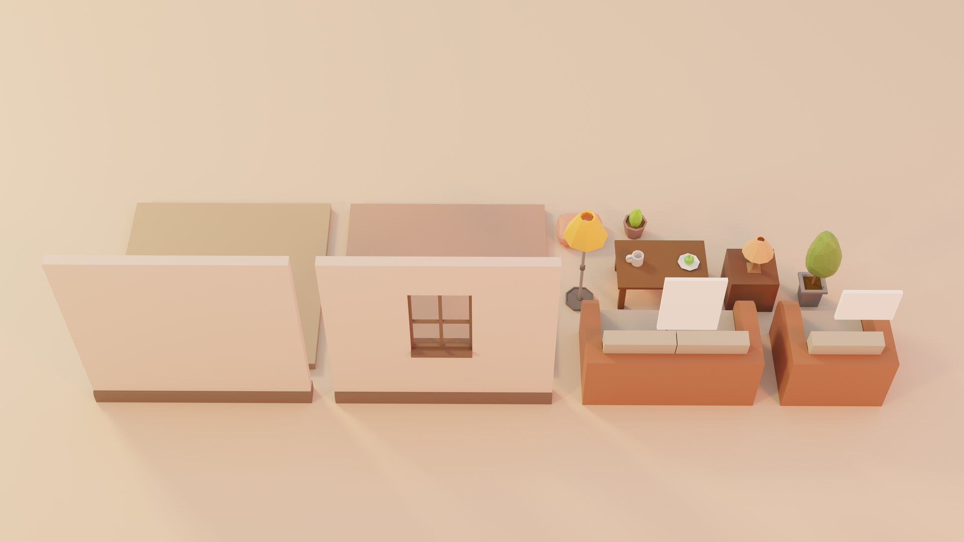 Free Assets Pack Modular Simple 3D Model - TurboSquid 1497202