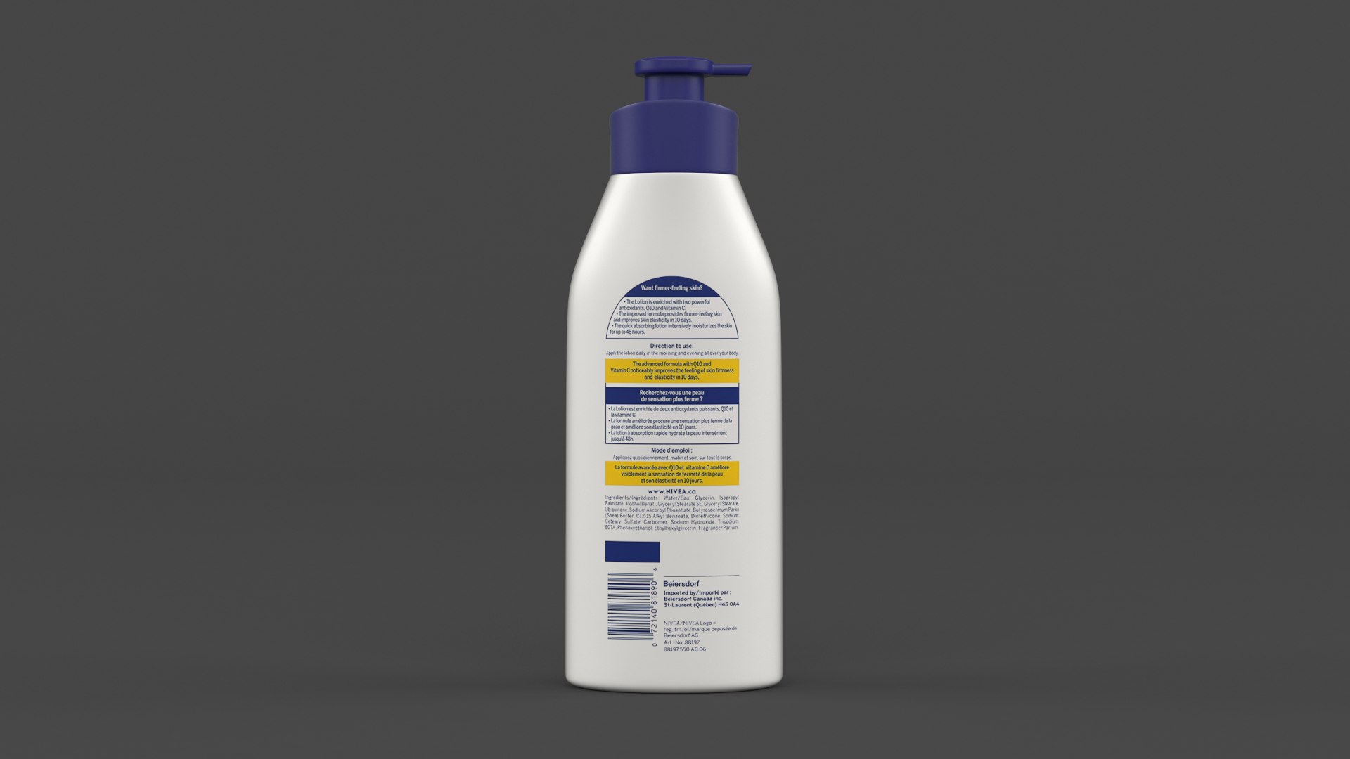 3D Model Nivea Body Lotion - TurboSquid 2048924