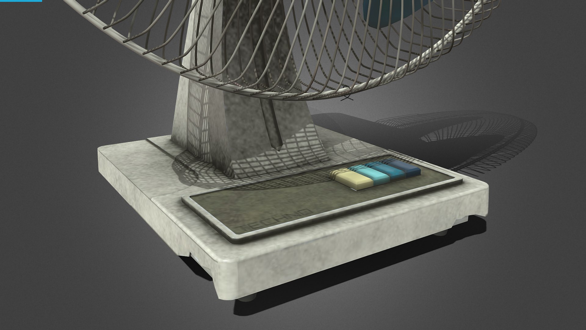 3D Old Table Fan Model - TurboSquid 2019117