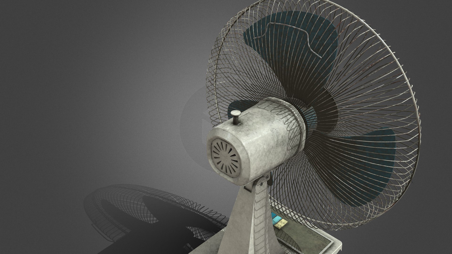 3D Old Table Fan Model - TurboSquid 2019117