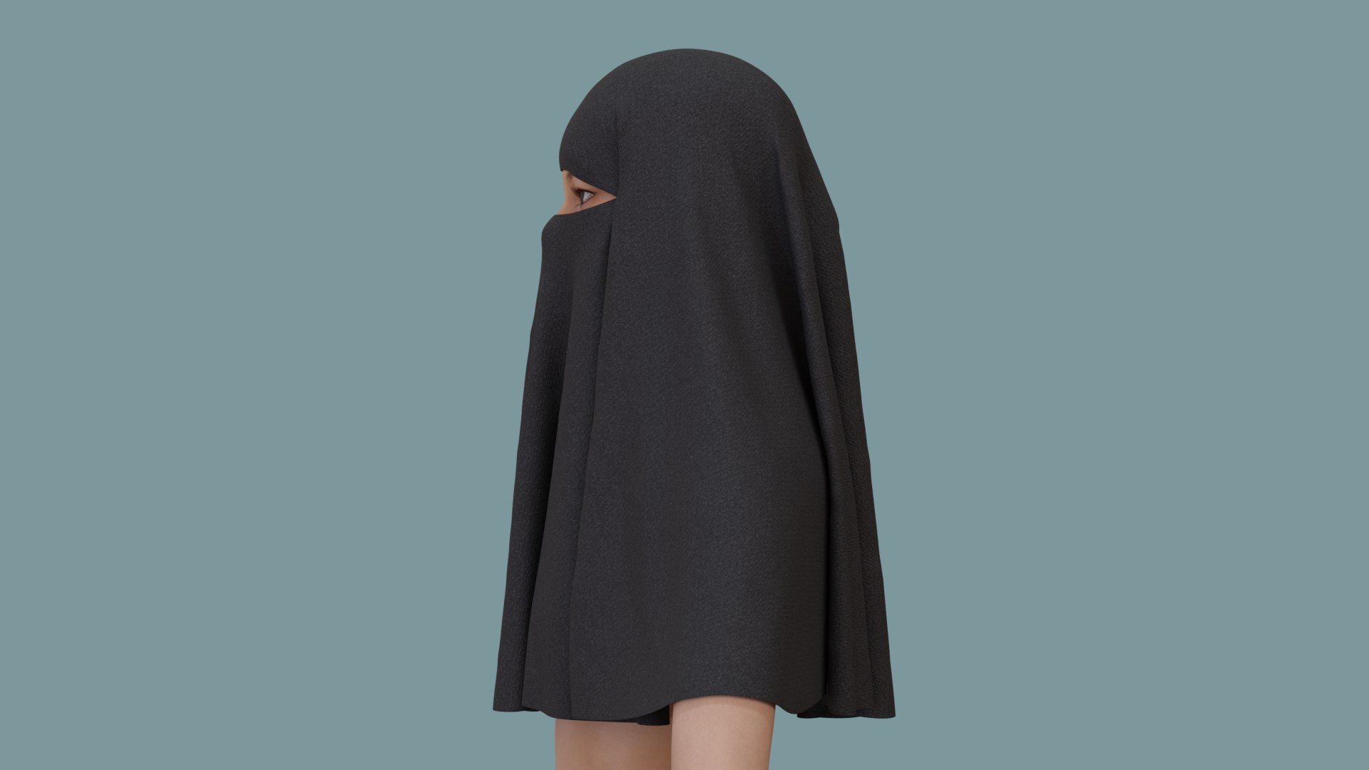 Muslim Niqab 3D Model - TurboSquid 2252598