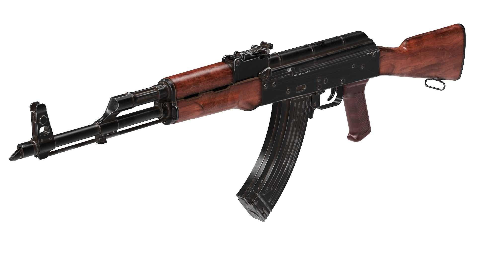 AKM Automatic Rifle 3D Model - TurboSquid 1927711