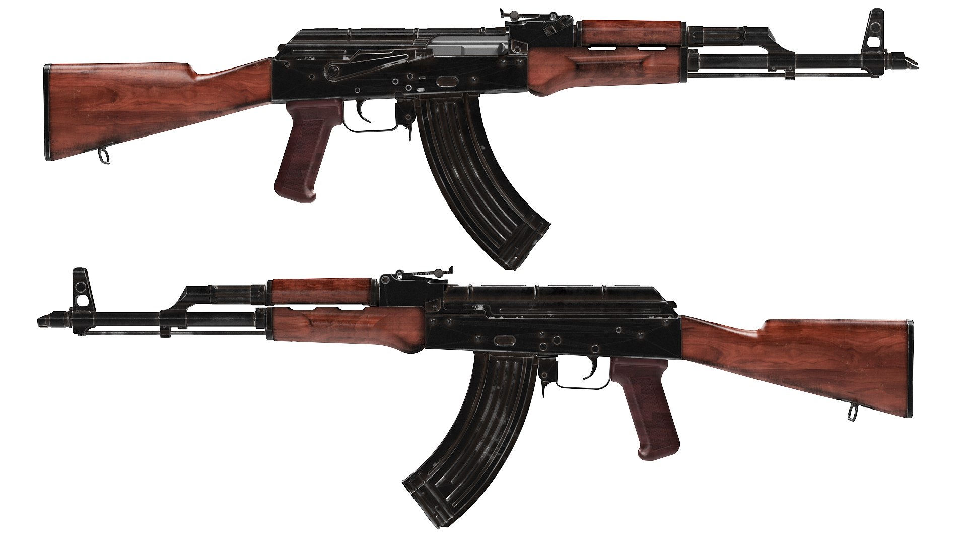 AKM Automatic Rifle 3D Model - TurboSquid 1927711