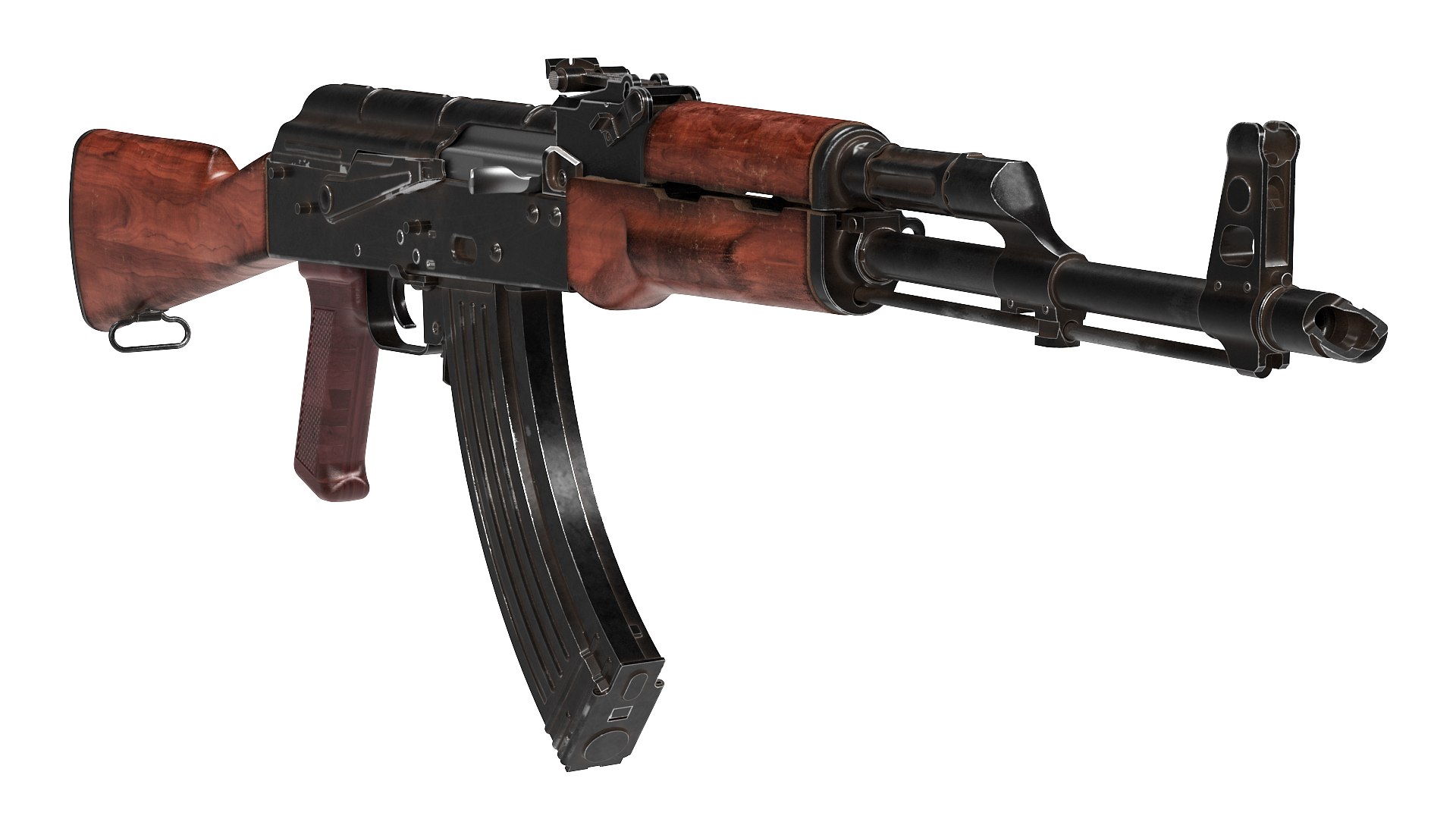 AKM Automatic Rifle 3D Model - TurboSquid 1927711