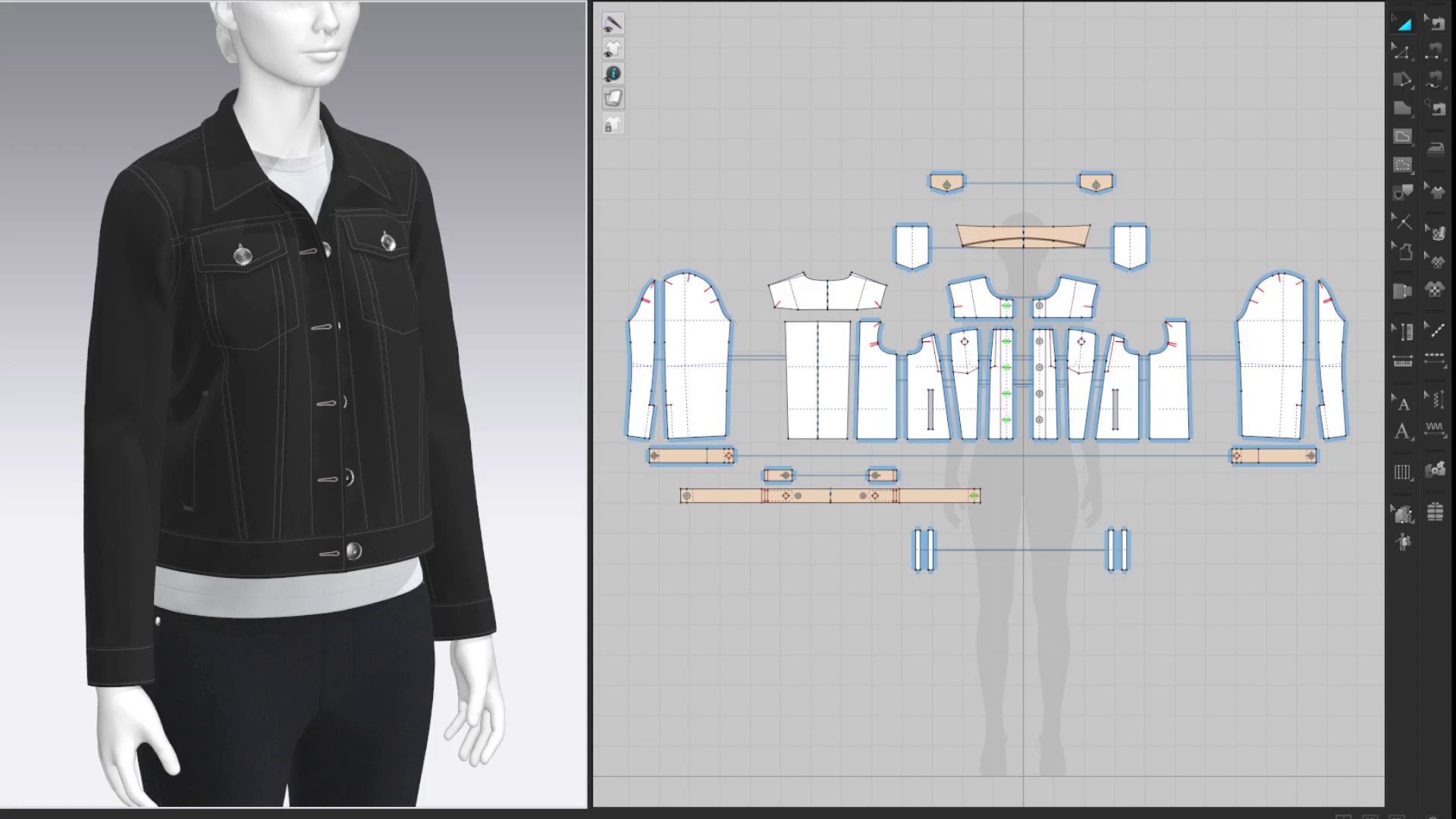 Women Denim Jacket Model - TurboSquid 2072594