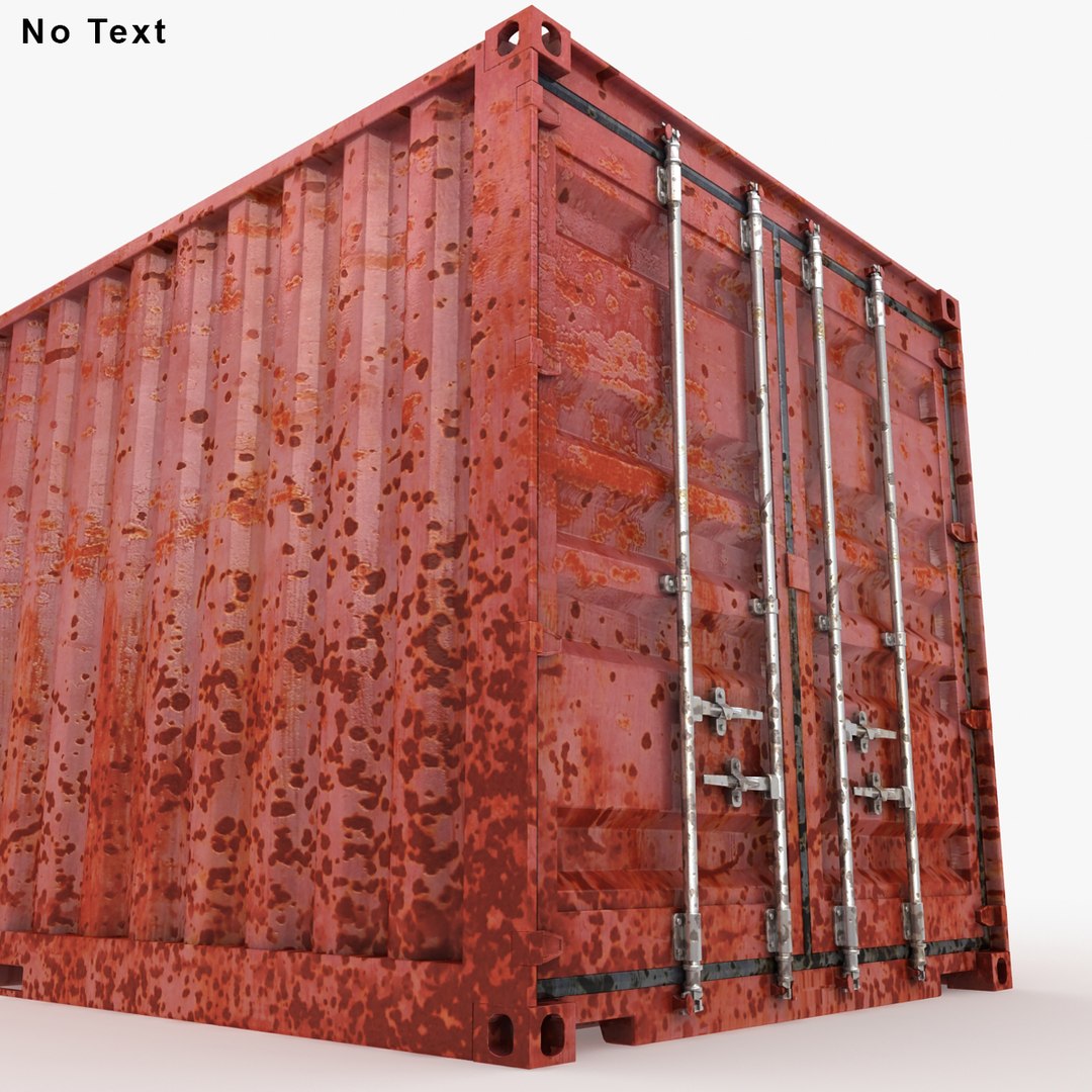 Container 20ft 40ft Old 3d Model