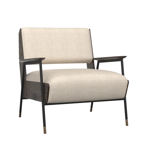 modelo 3d Dovetail Furniture DOV11639 Jonas Occasional Chair ...